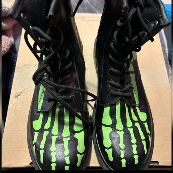 Dr. Martens | Shoes | Rare Dr Martens Delaney Skelly Glow In The Dark ...